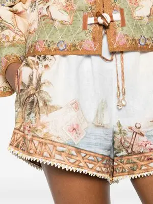 Zimmermann Mahon Linen Shorts