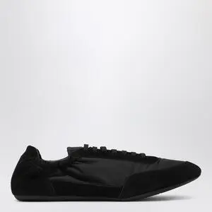 Prada Collapse Re-nylon And Suede Sneakers - Black