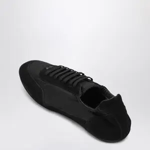 Prada Collapse Re-nylon And Suede Sneakers - Black