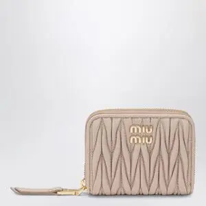 Miu Miu Powder- Matelasse Nappa Coin Purse - Pink