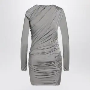 Attico Draped Grey Mini Dress