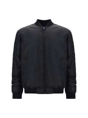 Moschino Zip-up Bomber Jacket - Black