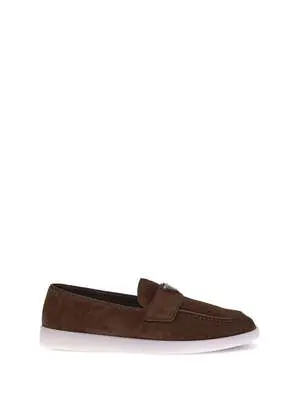 Prada Almond Toe Loafers For Men
