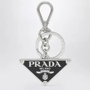 Prada Metal Keyring - Black