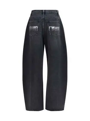 Alexander Wang Crystal Balloon Jeans