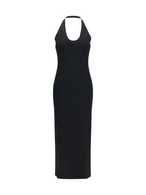 TOTEME Halter-neck Knit Dress - Black