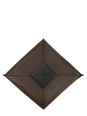 Yuzefi Leather Borsa Wonton Handbag - Brown