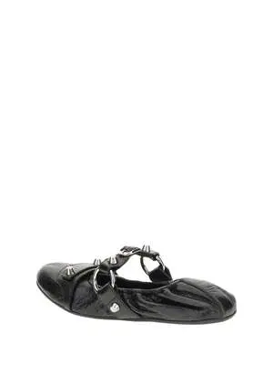 Balenciaga Arena Lambskin City Ballerinas - Black