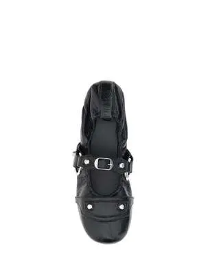 Balenciaga Arena Lambskin City Ballerinas - Black