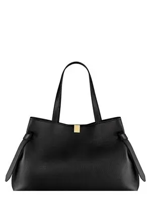 Yuzefi Borsa Tote Gyoza In Pelle - Black