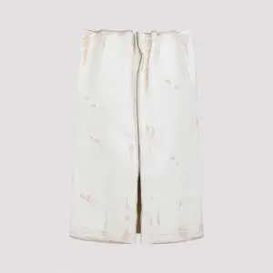 Prada Calf Leather Midi Skirt