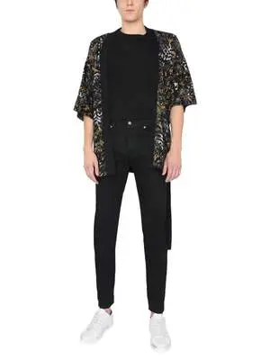 Saint Laurent Jacquard Knit Kimono