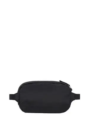 Stone Island Black Belt Bag With Adjustable Straps And Logo Patch On The Front In Tech Fabric For - Multicolor