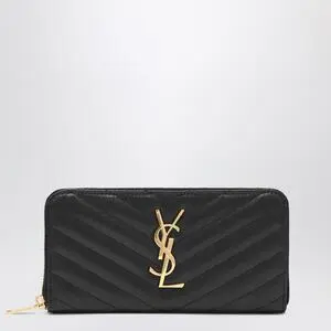 Saint Laurent Cassandre Matelasse Wallet - Black