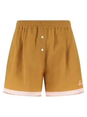 Marni Linen Boxer Shorts - Yellow