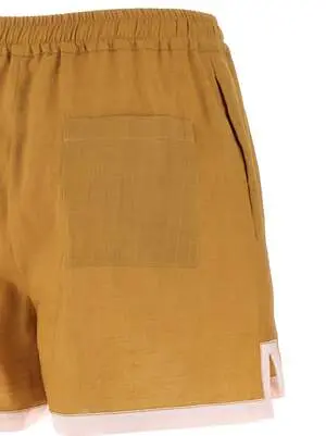 Marni Linen Boxer Shorts - Yellow