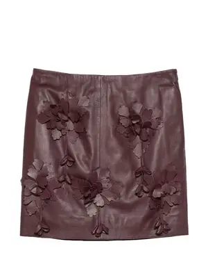 Alberta Ferretti Faux Leather Mini Skirt - Multicolor