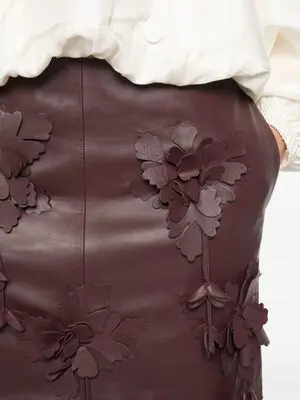 Alberta Ferretti Faux Leather Mini Skirt - Multicolor