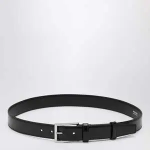 Prada Polished Leather Belt - Black