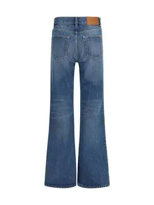Chloé Jeans Flared In Organic Cotton Denim
