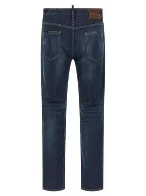 Dsquared2 642 Cotton Denim Jeans - Blue