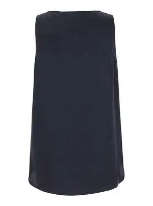 Max Mara Filly' Blue Sleeveless Top With Round Neck In Silk - Multicolor