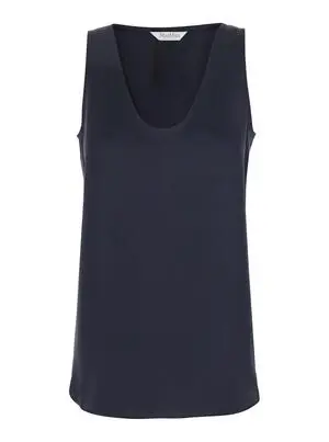 Max Mara Silk Sleeveless Top - Multicolor