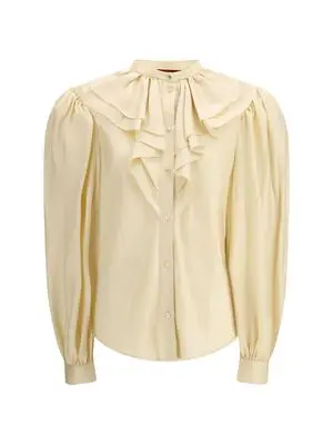 Gucci Silk Twill Shirt - Cream
