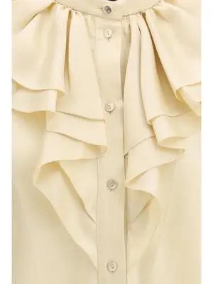 Gucci Silk Twill Shirt - Cream