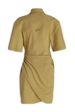 Jacquemus Draped Shirt Dress - Multicolor