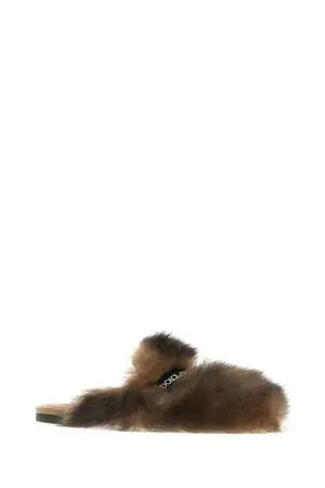 Dolce & Gabbana Furry Slippers - Multicolor