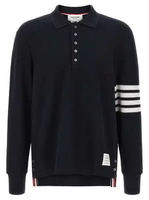 Thom Browne 4 Bar' Polo Shirt - Blue