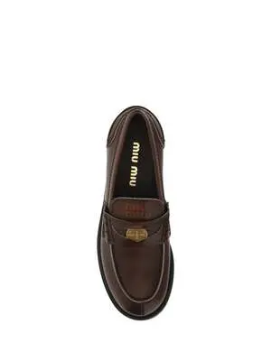 Miu Miu Leather Loafers