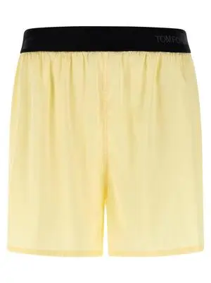 TOM FORD Silk Shorts - Yellow