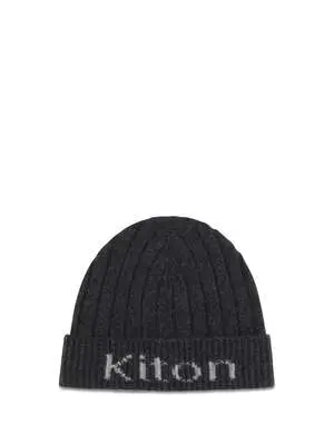 Kiton Wool Beanie Hat - Gray