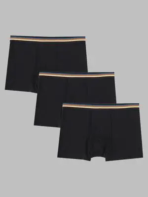 Paul Smith 3-pack Boxer In Cotone - Black