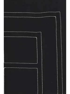 TOTEME Silk Scarf With Embroidery - Black