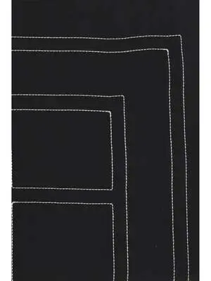 TOTEME Silk Scarf With Embroidery - Black