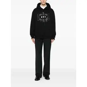 Gucci Cotton Hooded Sweatshirt - Black