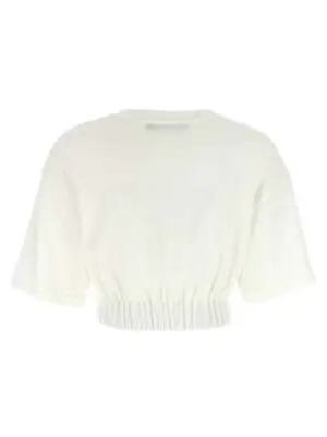 Dolce & Gabbana Logo Chenille Top - White