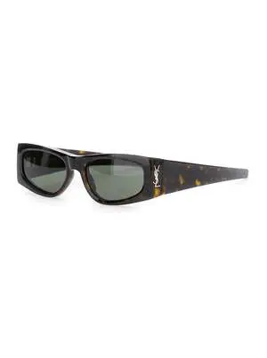 Saint Laurent Cassandre Tortoiseshell Acetate Sunglasses - Brown