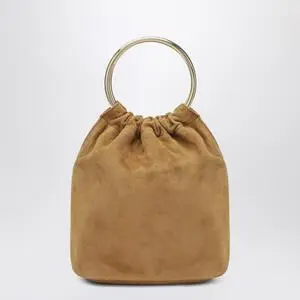 Prada Mini Bucket Bag In Cinnamon Suede - Brown