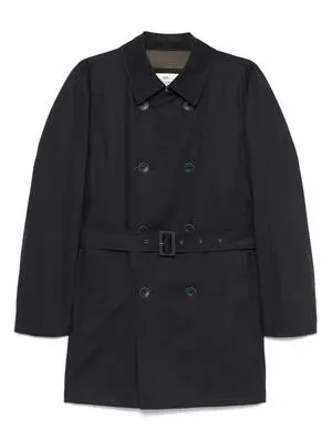 Herno Double-breasted Trench Coat In Dean