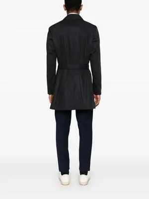 Herno Double-breasted Trench Coat In Dean