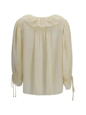 Chloé Ruffled V-neck Shirt