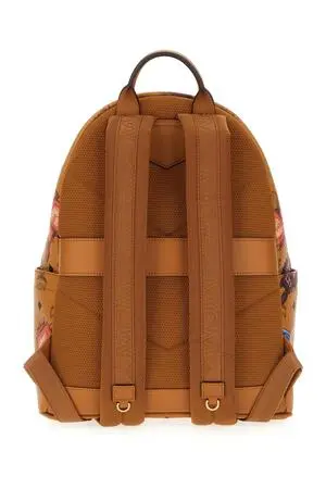 Mcm Printed Monogram Backpack - Multicolor