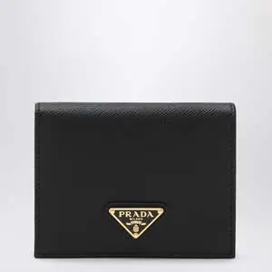 Prada Saffiano Leather Small Wallet - Black