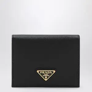 Prada Saffiano Leather Small Wallet - Black
