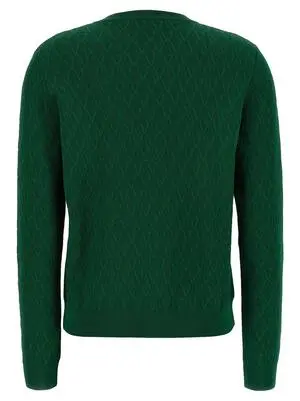 Versace V-pattern Stretch Viscose Cardigan