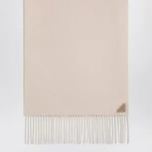 Prada Powder Silk And Cashmere Scarf - Pink